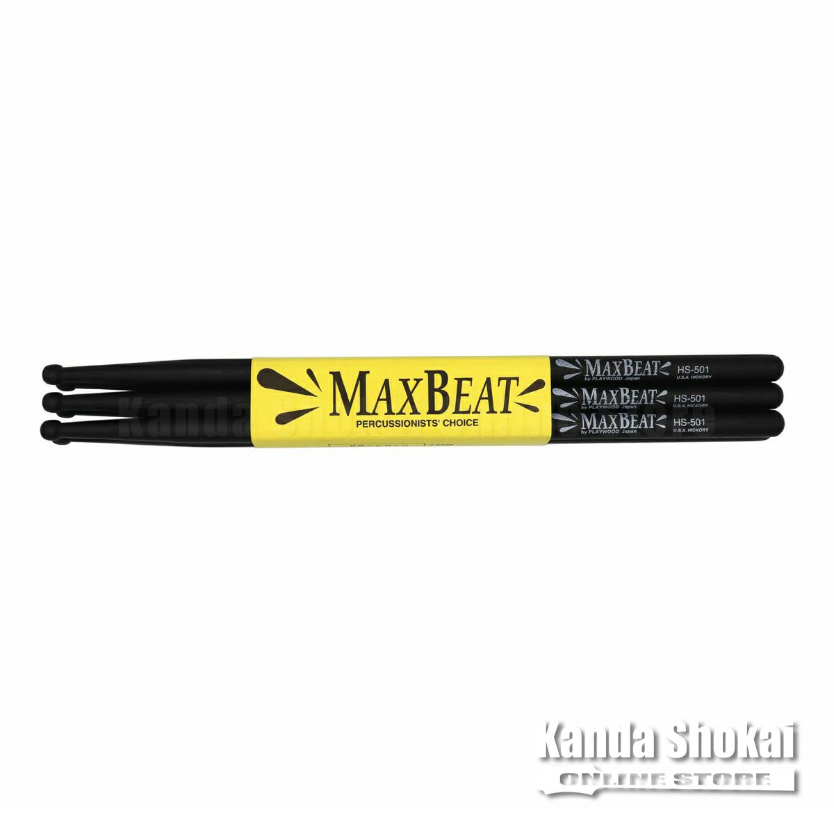 Maxbeat 3set Stick HS-501, Black / Hickory | ギターの通販なら 御茶ノ水楽器センター
