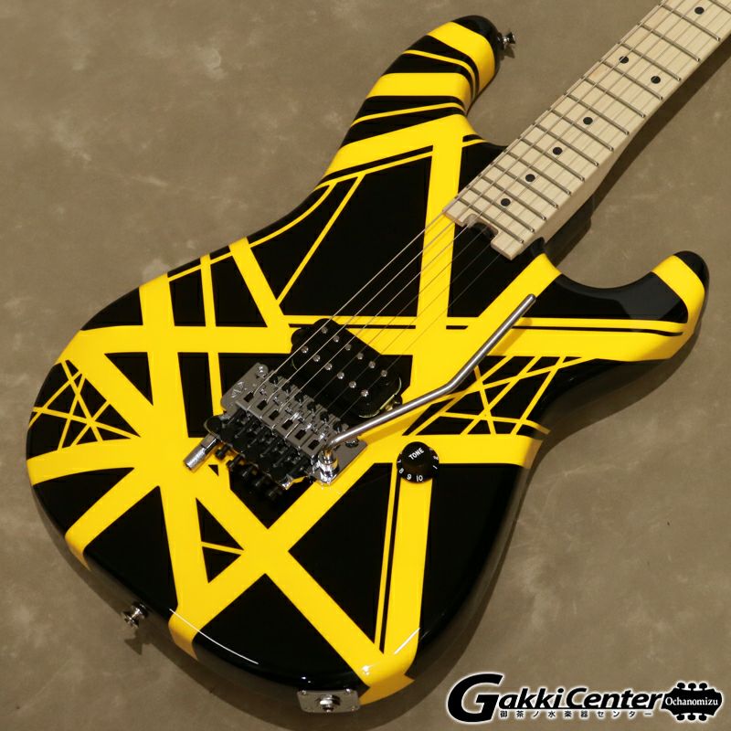 [Sale] EVH Striped Series Black with Yellow Stripes [S/N: EVH2204390 ...
